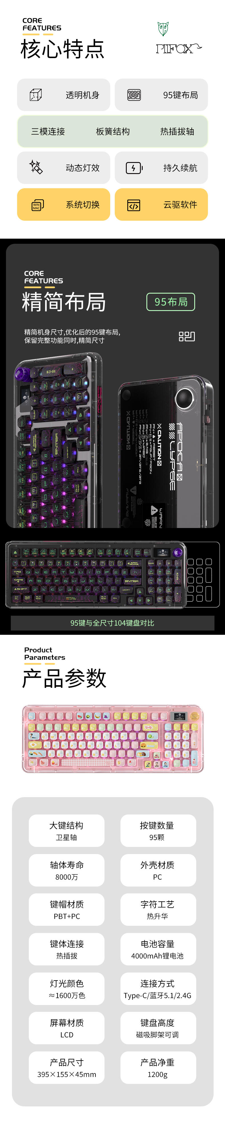 《日·键圈时刻表》keydous发售nj98cp无线三模磁轴键盘 Tkd第二款套件 Cycle8正式公布 哔哩哔哩