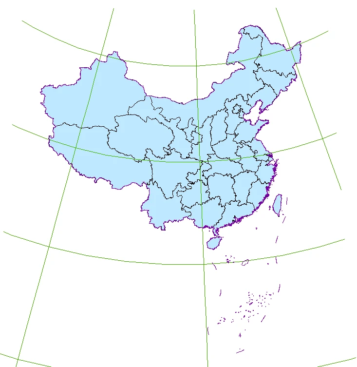2020年最新版标准审图号GS(2020)4619号中国与省级地图（Shp矢量格式） - 哔哩哔哩