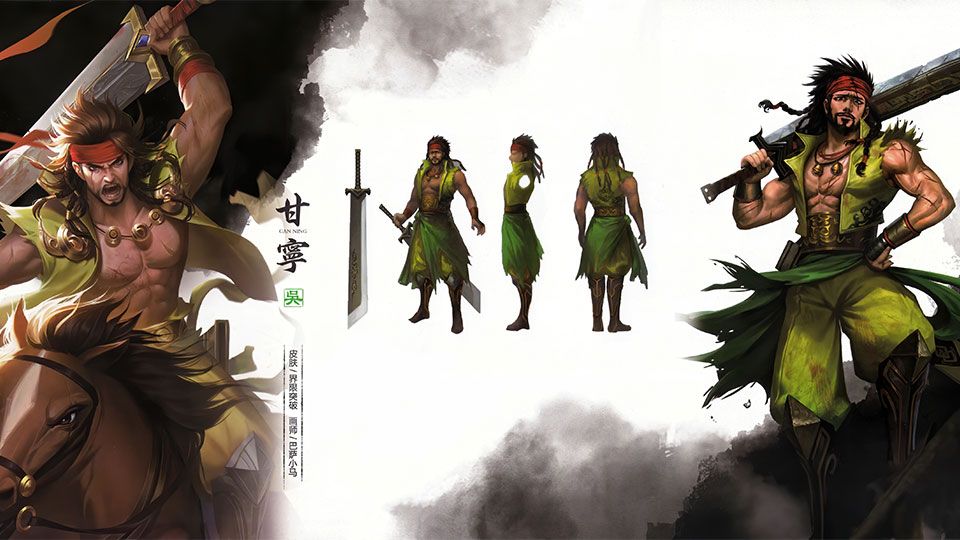 大梦全幅丨wu 002 甘宁 · 锦帆游侠and兴王定霸 哔哩哔哩