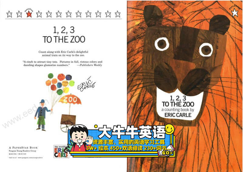 123 到动物园 (123 to the zoo)3~6岁英语启蒙绘本 绘本故事 - 哔哩哔哩