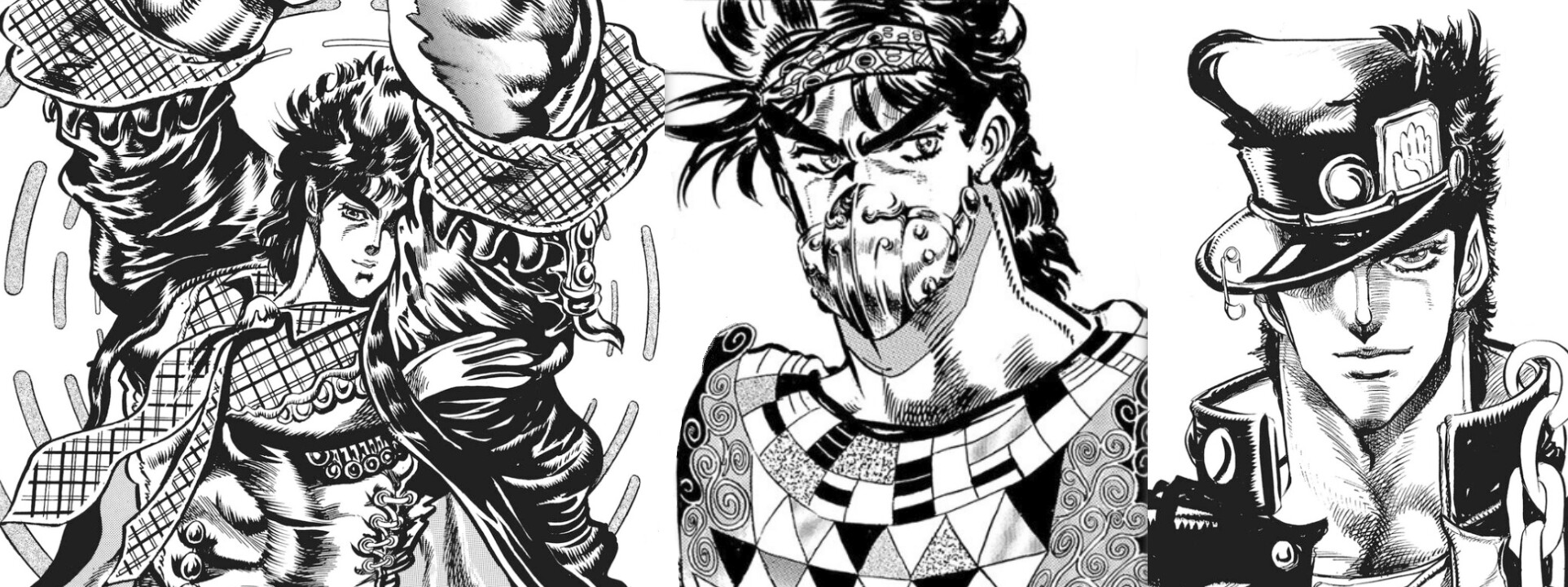 jojo1~8黑白漫画封面（一） - 哔哩哔哩