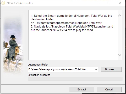 如何安装拿破仑全面战争mod，NTW3最新9.4版本的图文教程。 - 哔哩哔哩