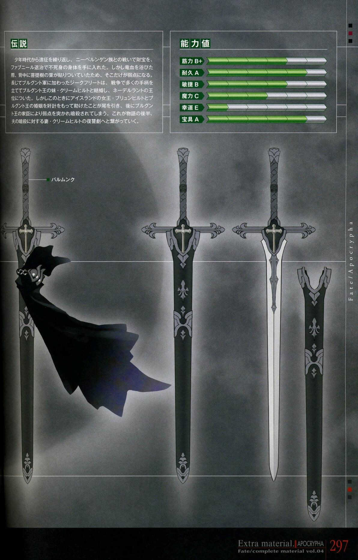 Fate/complete material IV - Extra material中关于Fate Apocrypha的资料 - 哔哩哔哩