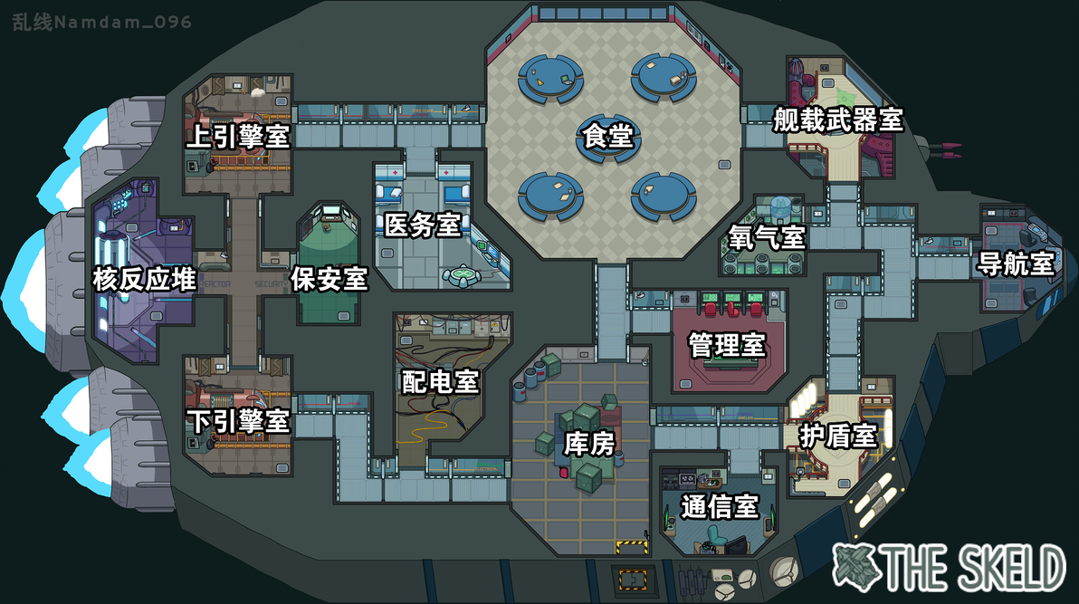 【Among Us】地图分享+TOR-GM354职业介绍 (包括Submerged地图) - 哔哩哔哩