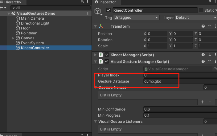 Kinect中录制自定义动作，并在Unity中加载识别 - 哔哩哔哩