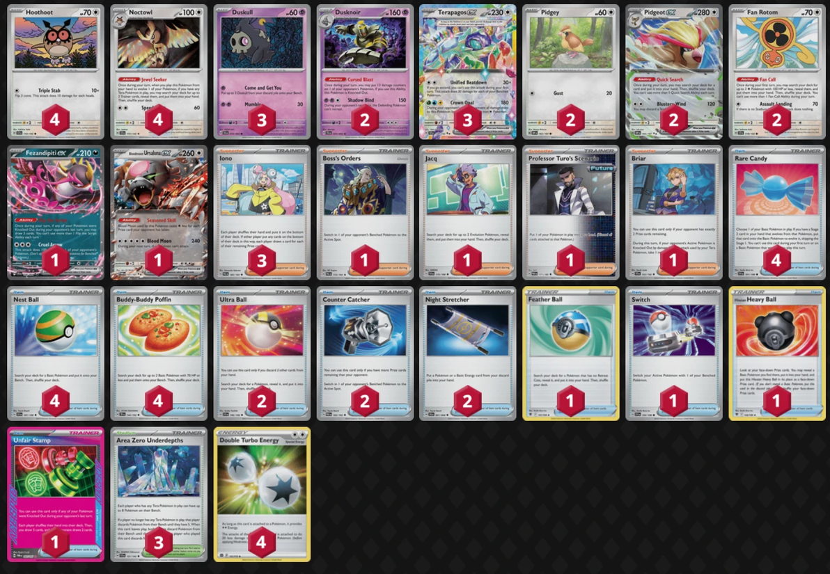 PTCGLIVE-SV7线上赛上位卡组（十） - 哔哩哔哩