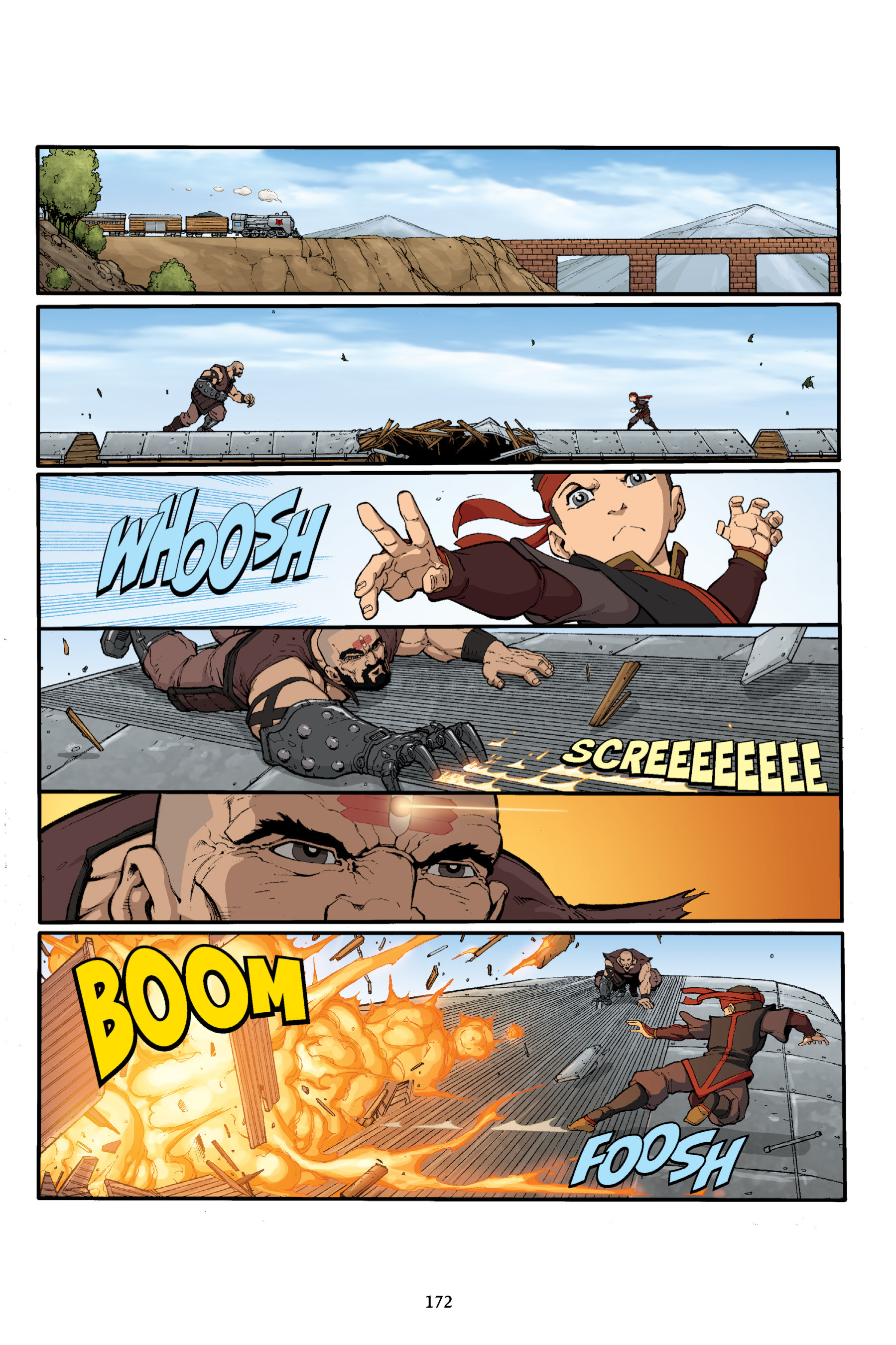 ATLA 降世神通：最后的气宗漫画短篇 Combustion Man on a Train 火车上的爆焰男 汉化 - 哔哩哔哩