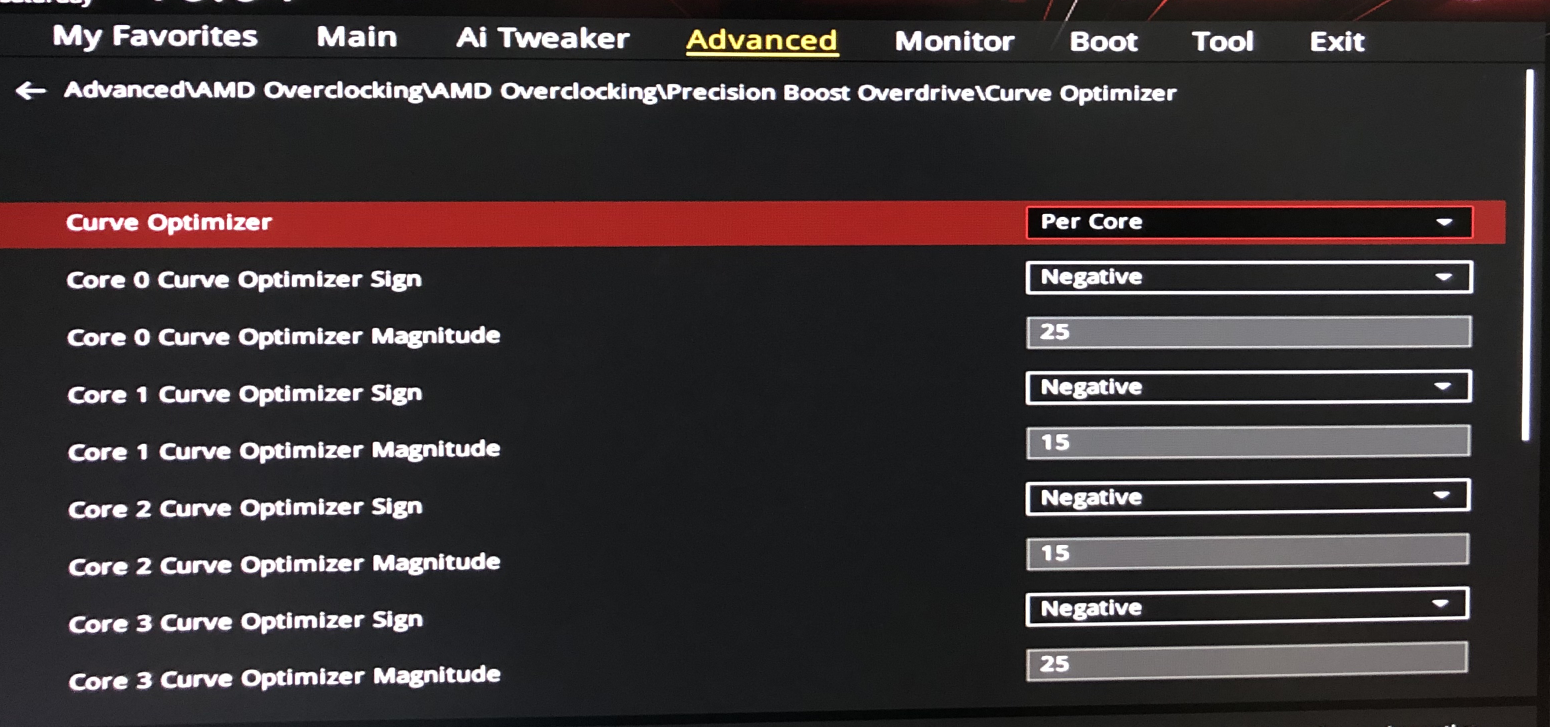 5800X PBO和Curve Optimizer的测试与优化 - 哔哩哔哩