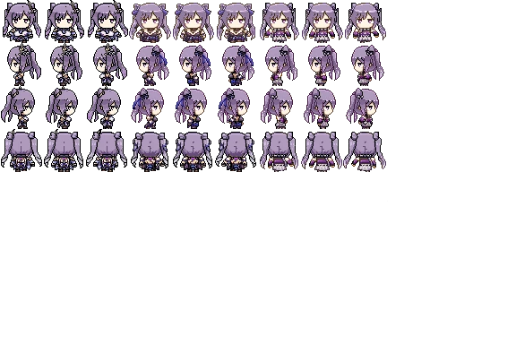 【RPG Maker 素材】刻晴行走图 - 哔哩哔哩