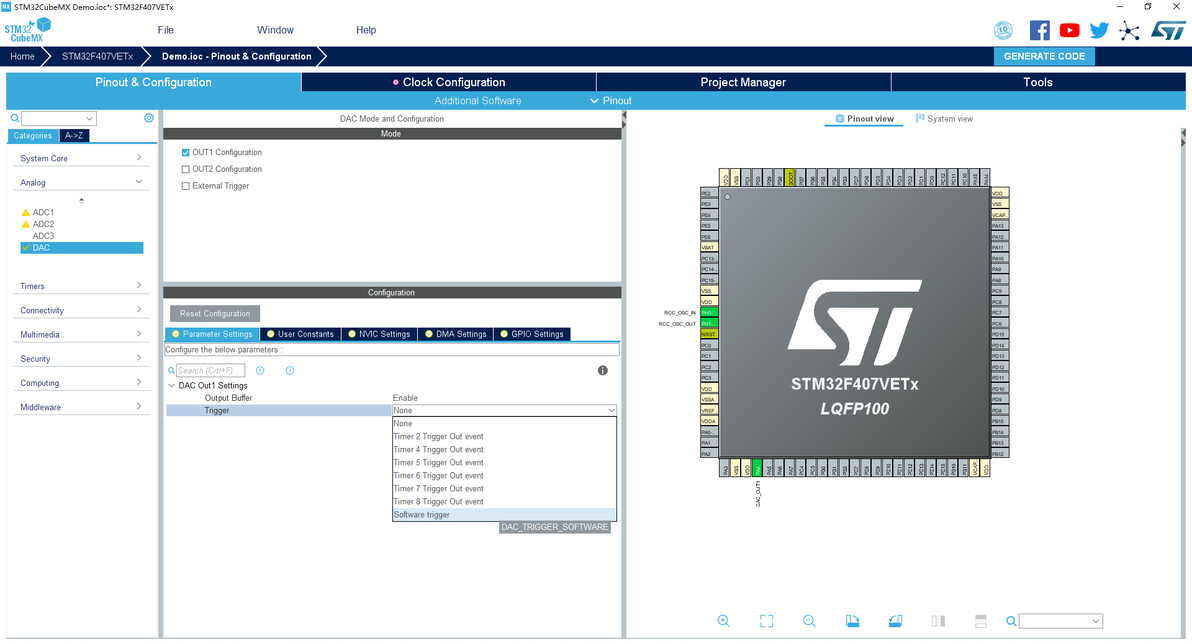 STM32学习笔记—DAC基础内容及常见问题 - 哔哩哔哩