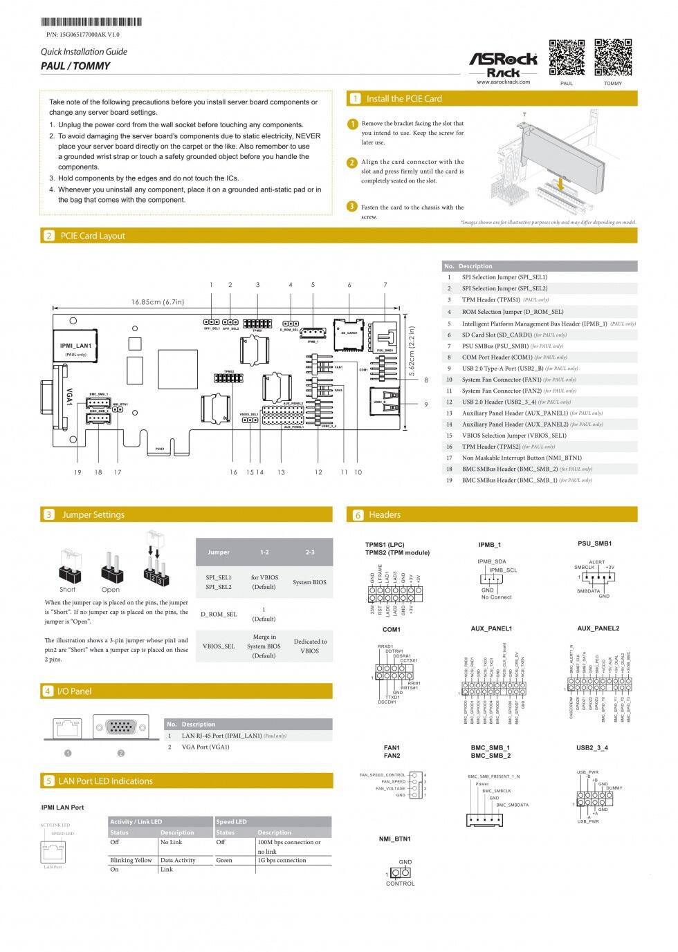 永擎IPMI扩展卡 ASRock Rack PAUL 简单评测 - 哔哩哔哩