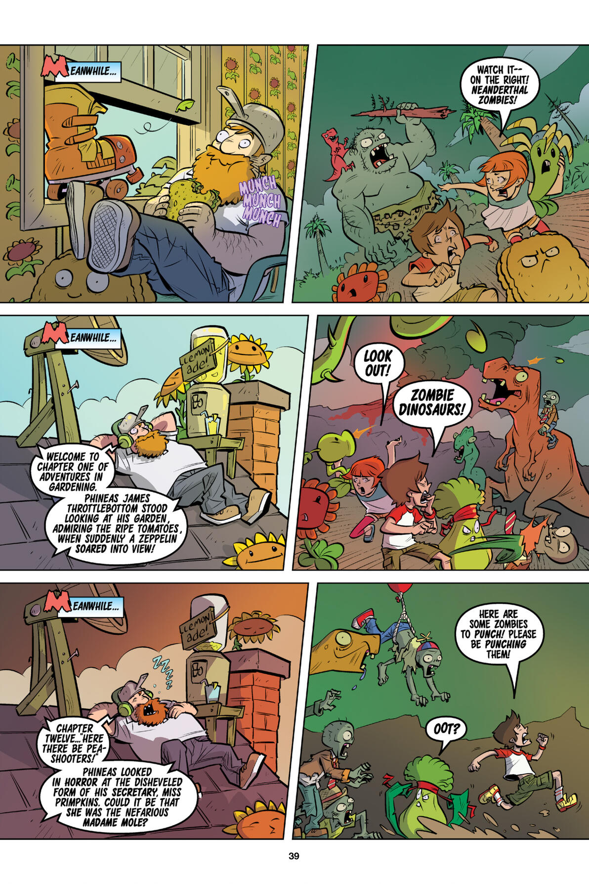 《Plants vs Zombies》（植物大战僵尸）漫画高清彩色电子扫描原版，合订本2 - 哔哩哔哩