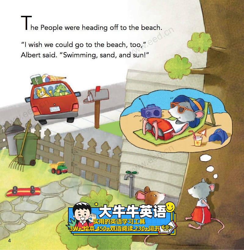 A Beach For Albert (Mouse Math)3~6岁英语启蒙绘本 - 哔哩哔哩