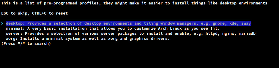 Arch linux安装 (archinstall的使用教程) - 哔哩哔哩
