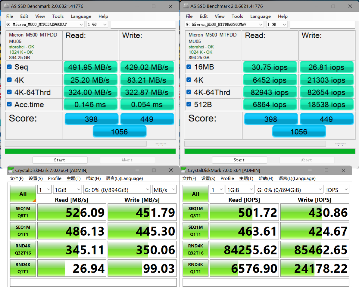 美光（Micron）M500 960GB 2.5英寸SATA固态硬盘评测(附美光DRAM/NAND颗粒命名对照表) - 哔哩哔哩