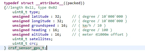 CRSF遥控协议回传数据构成 - 哔哩哔哩