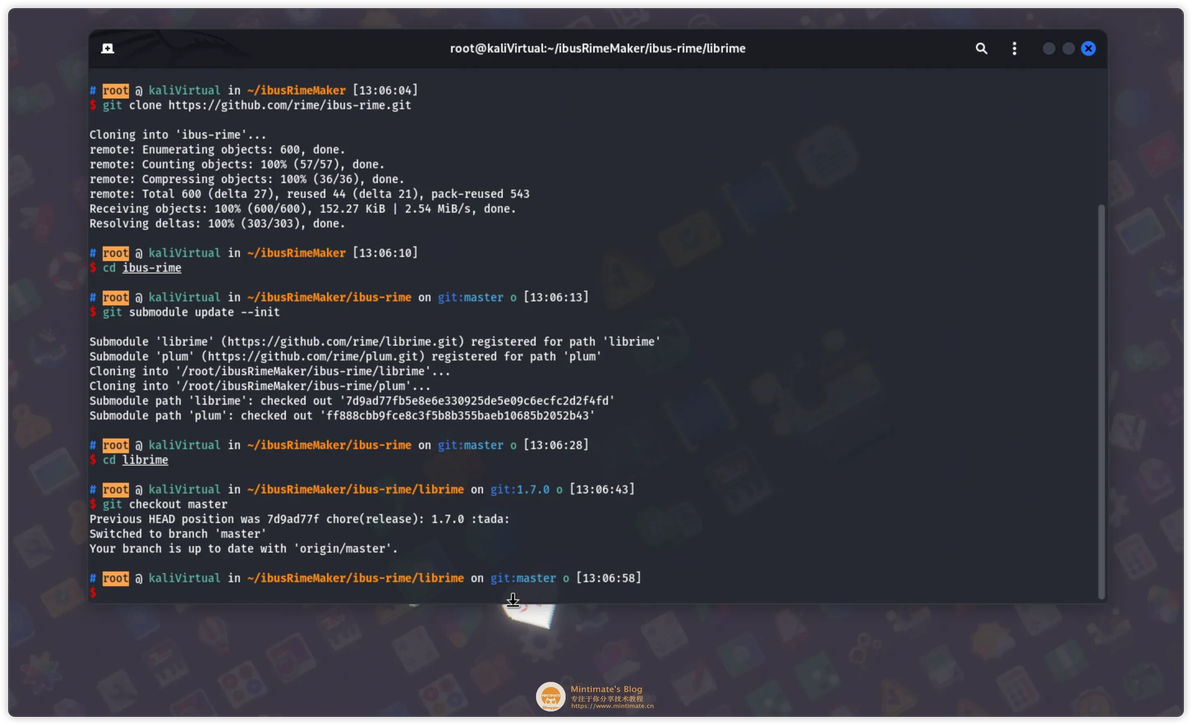 Linux上手动编译安装librime、librime-lua以及ibus-rime，提升中文输入法体验 - 哔哩哔哩