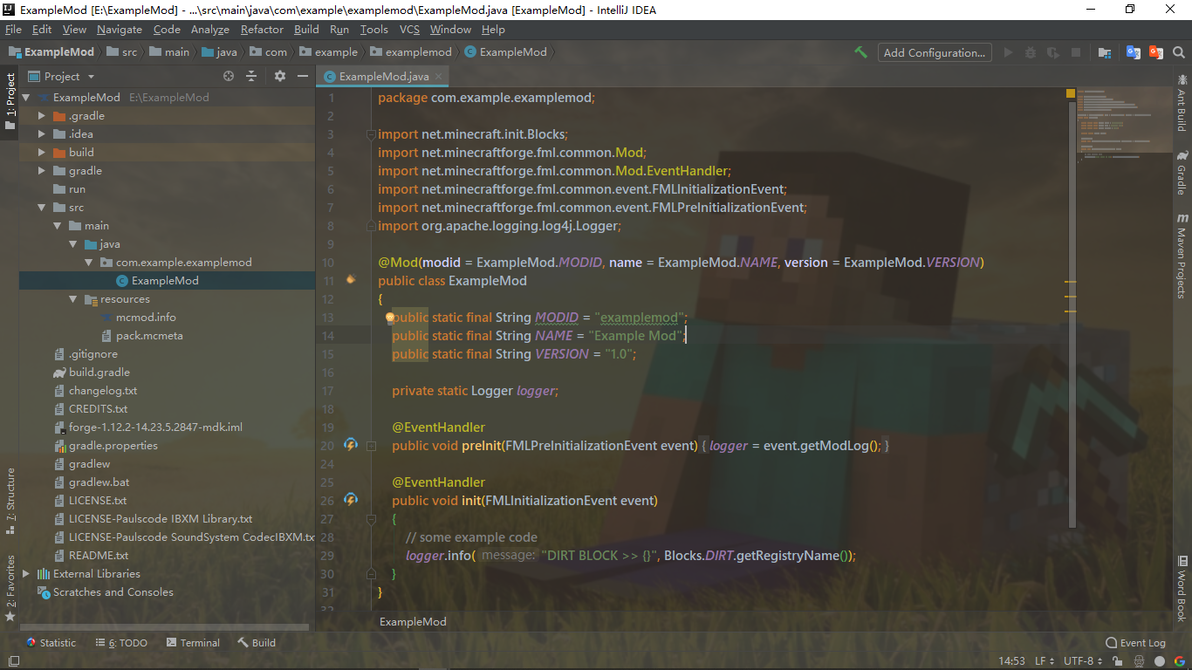 1.12.2Forge模组开发【2】Mod主类与mcmod.info - 哔哩哔哩