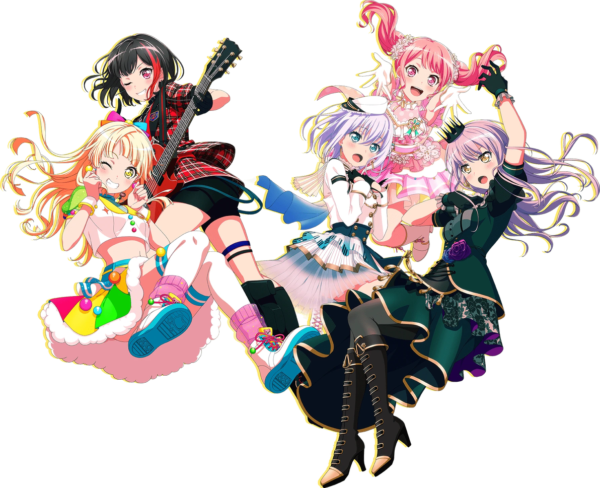 【整理】Bang Dream 版权绘合集part7 (立绘) - 哔哩哔哩