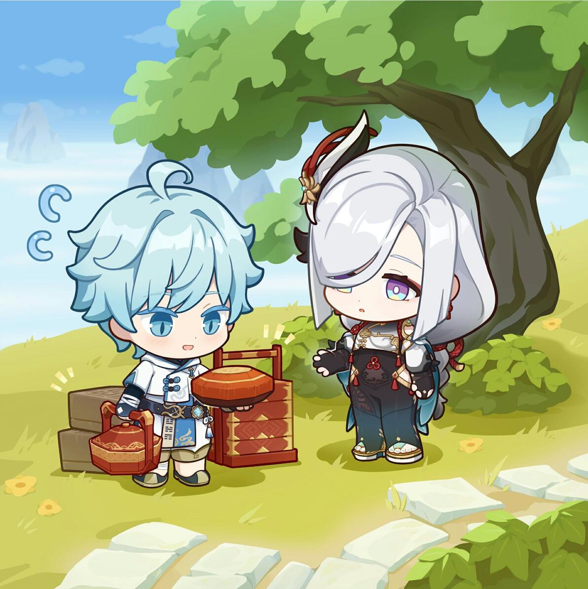 原神申鹤官方生日贺图修复8K无水印 - 哔哩哔哩