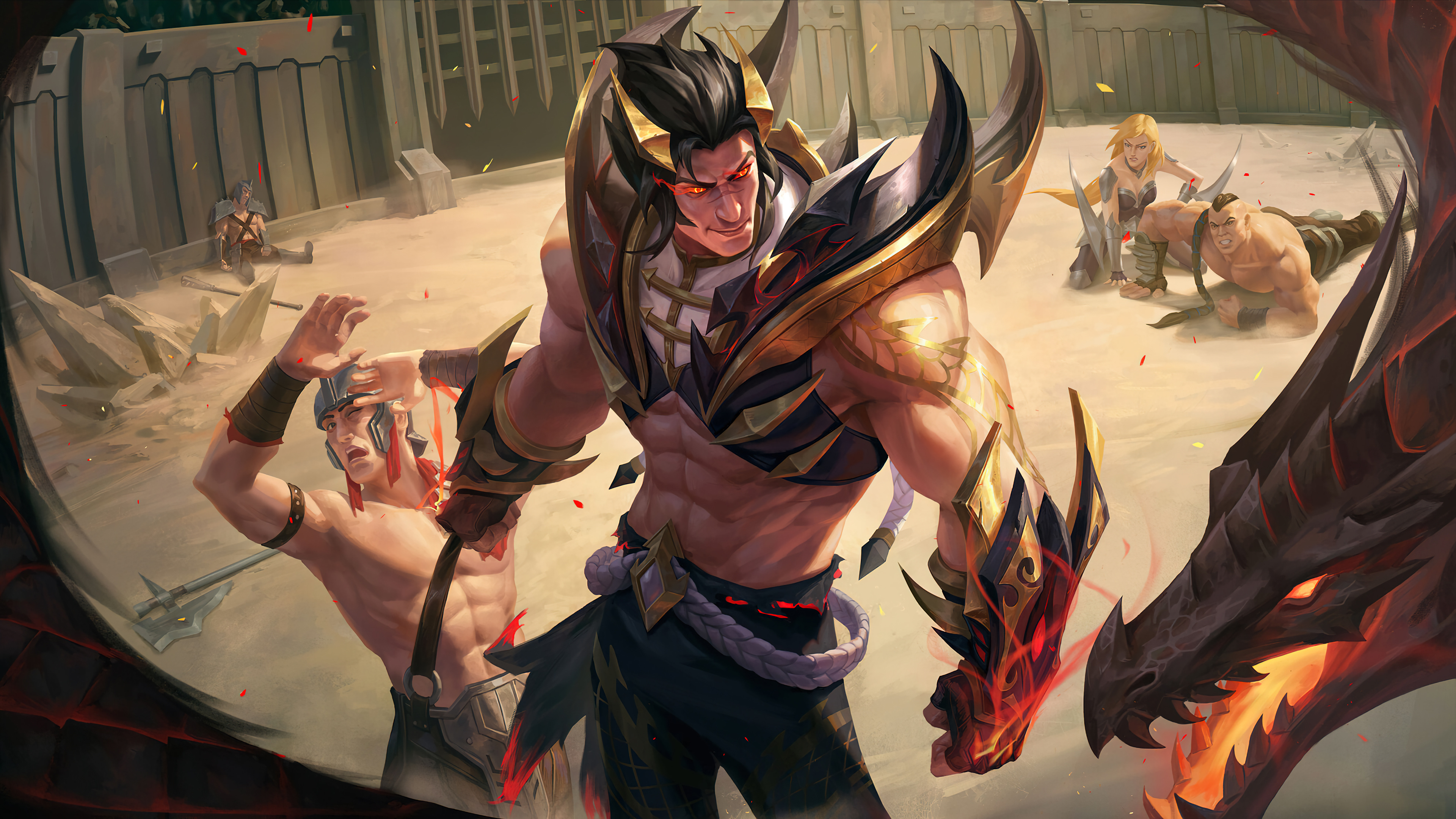 英雄联盟 | 腕豪 瑟提（Sett）| 4K 8K 电脑壁纸 手机壁纸 - 哔哩哔哩