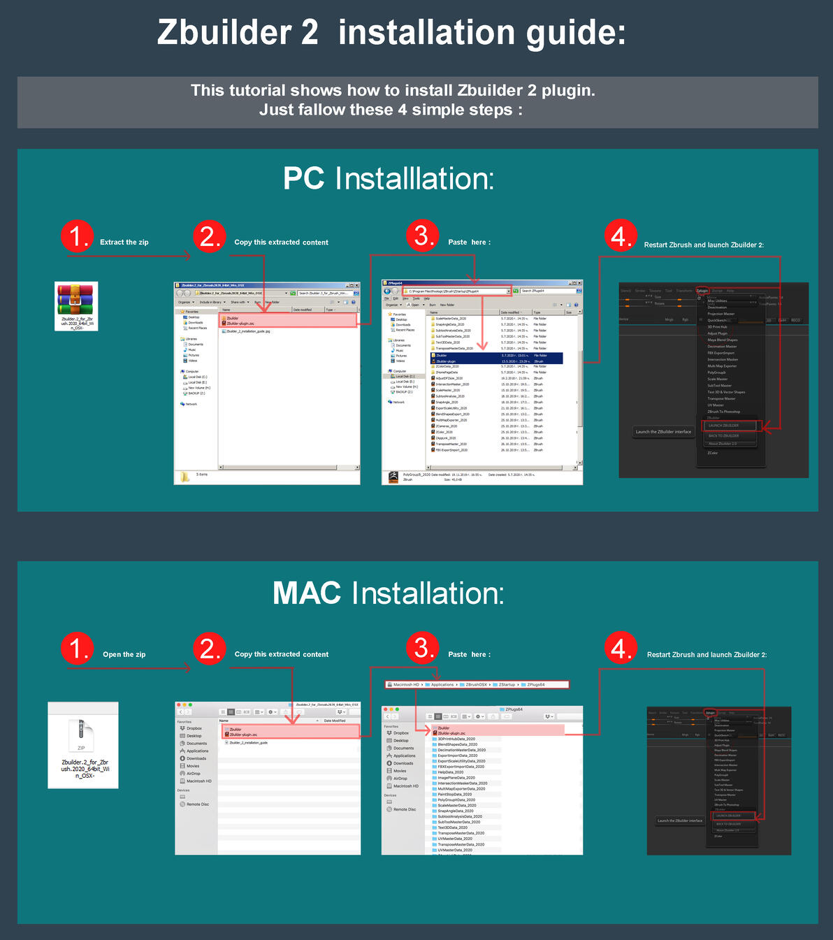 Zbuilder for zbrush 20/21/22 V2 安装分享 - 哔哩哔哩