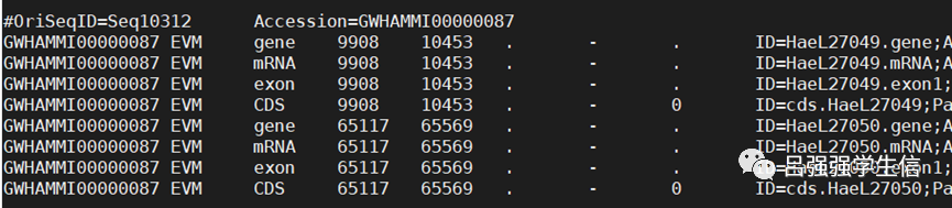 GFF/GTF简介及格式转换 - 哔哩哔哩