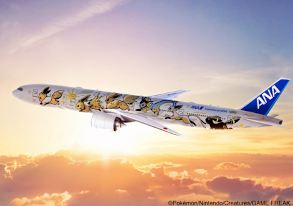 全日空 ANA 宝可梦彩绘2号机“Eevee Jet NH”将于8月31日投入运营 - 哔哩哔哩
