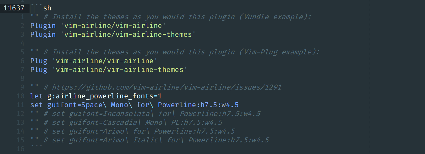 Vim Powerline & Fonts(Fira Code) - 哔哩哔哩