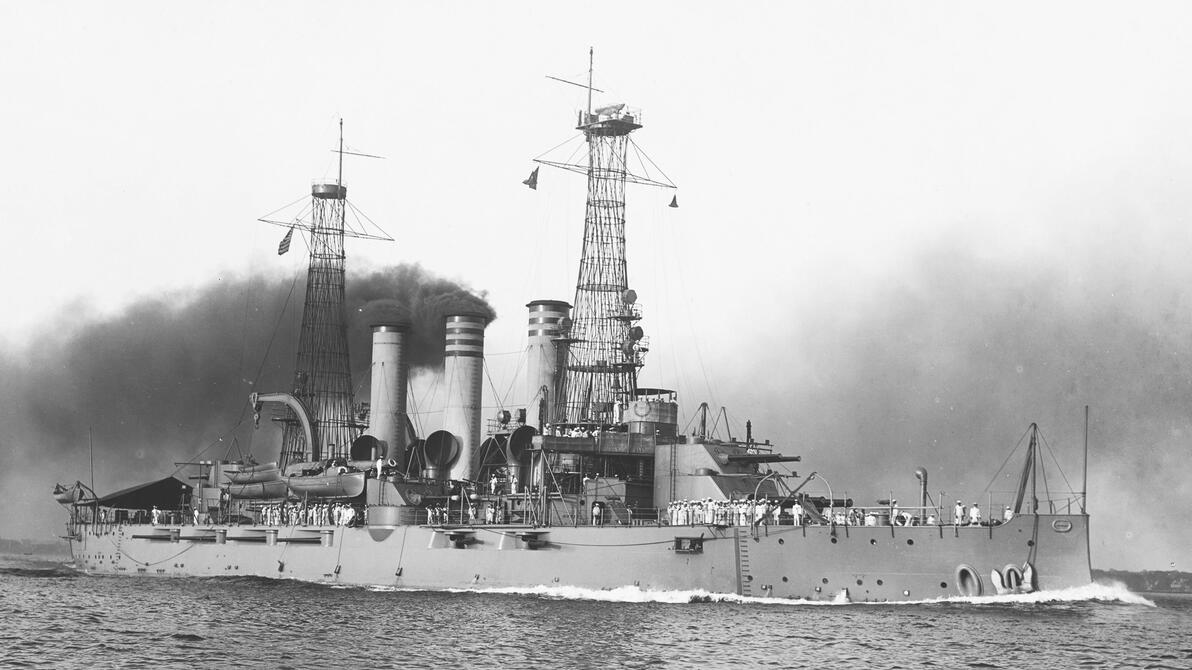 【美国战列舰图片极简史-下】从BB-1印第安纳到BB-71路易斯安那 - 哔哩哔哩