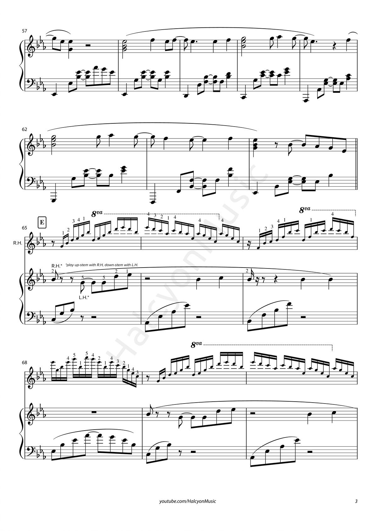 【Halcyon / 乐谱】《Angel Beats!》ED: 多田葵「Brave Song」 - 哔哩哔哩