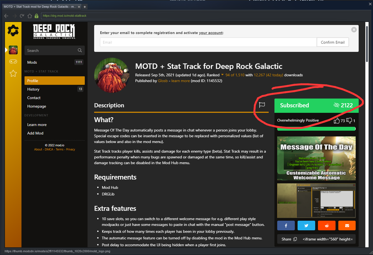 【深岩银河】MOTD + Stat Track Mod 食用指北 - 哔哩哔哩