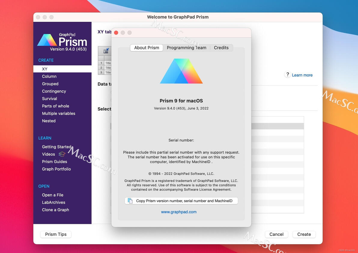 graphpad prism 9 Mac(专业医学绘图分析软件)9.4.0直装版 - 哔哩哔哩