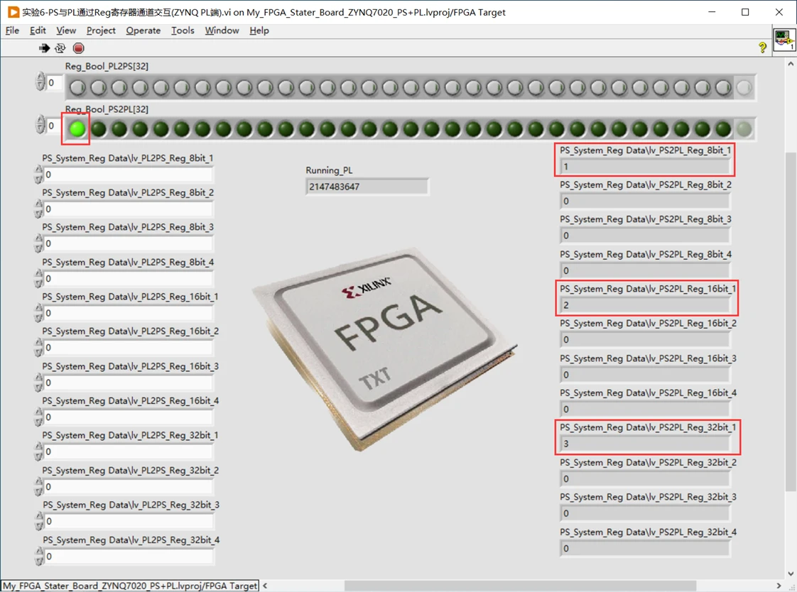 第6章>>实验6：PS(ARM)端与PL端(FPGA)通过Reg寄存器交互《LabVIEW FPGA ZYNQ宝典》 - 哔哩哔哩