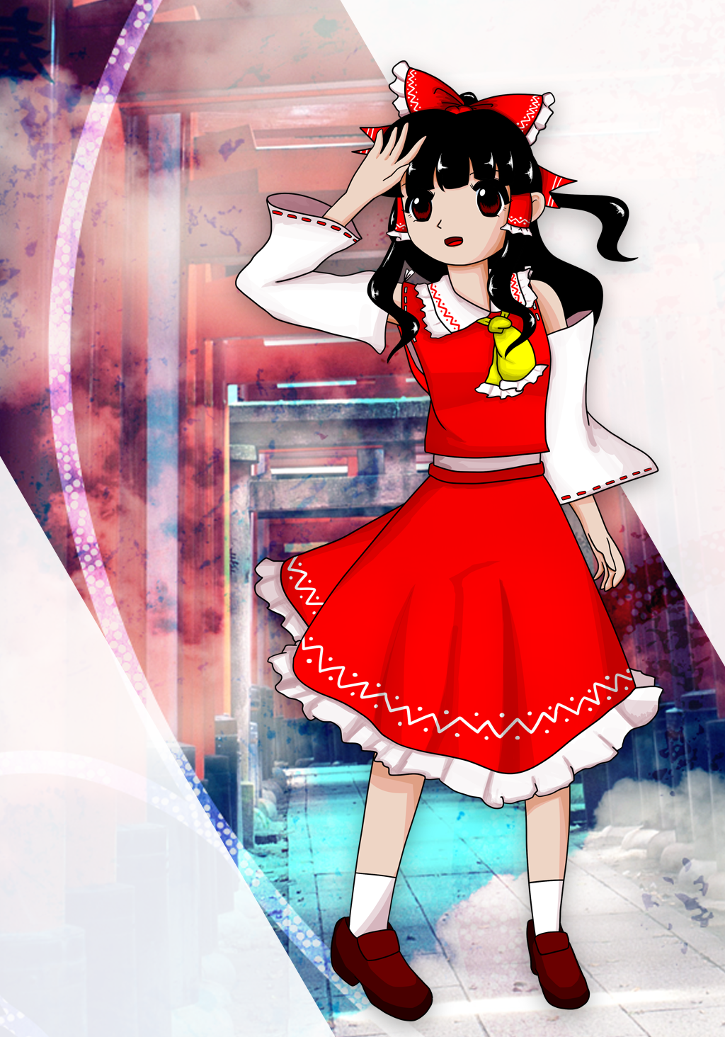 东方project图——ZUN绘灵梦 - 哔哩哔哩