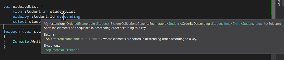 第 109 讲：C# 3 之查询表达式（十三）：orderby 的底层原理 - 哔哩哔哩