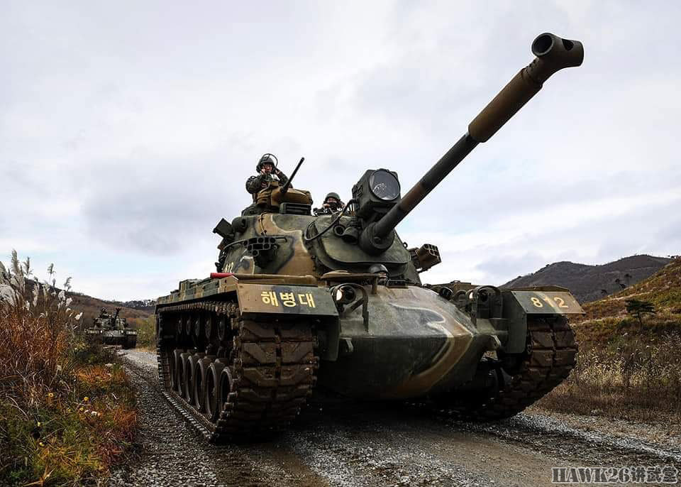 谢幕演出：韩国海军陆战队M48A3K坦克实弹演习 90mm主炮的怒吼 - 哔哩哔哩