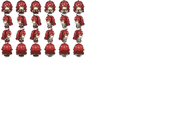 【RPG Maker 素材】艾莉丝·格雷拉特行走图 - 哔哩哔哩