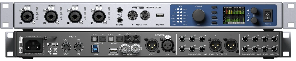 RME 推出新产品！ Fireface UFX III - 哔哩哔哩