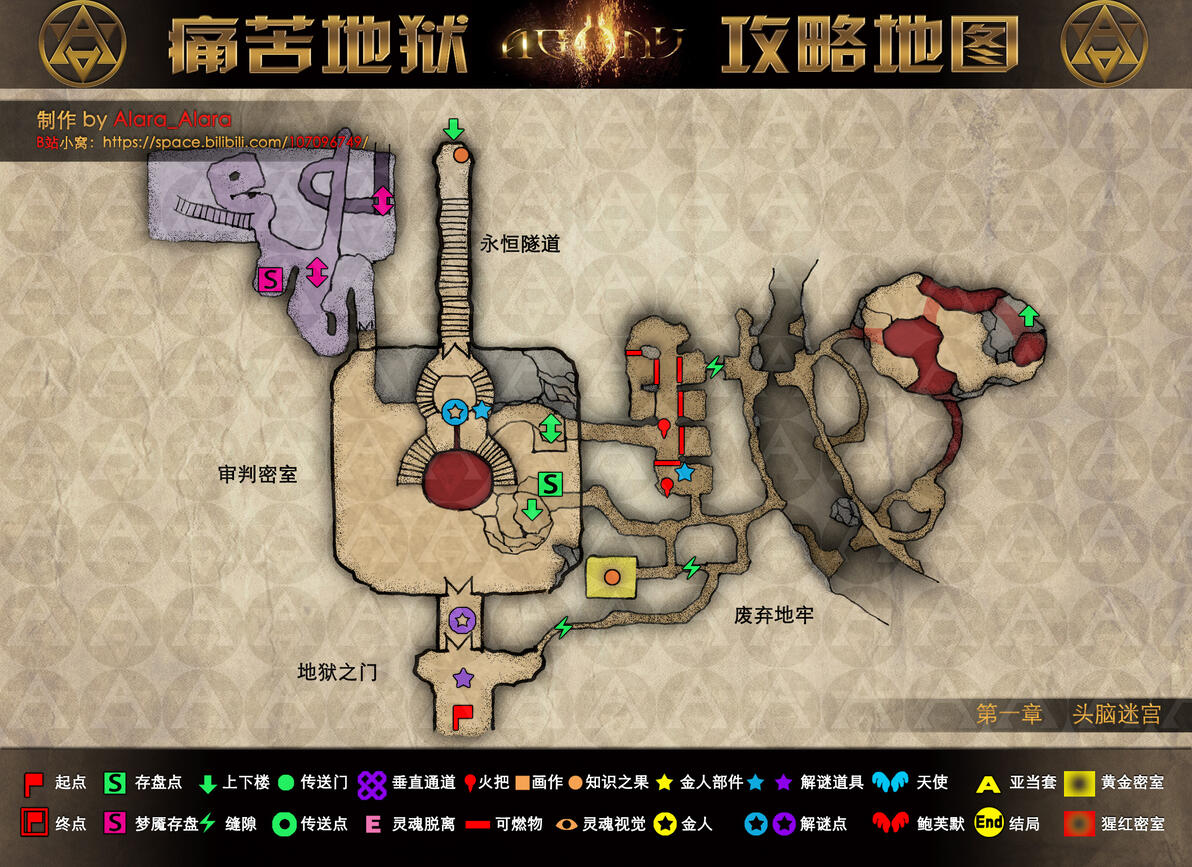 【痛苦地狱Agony】攻略地图 - 哔哩哔哩