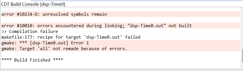 CCS编译错误1： #10010 errors encountered during linking; - 哔哩哔哩