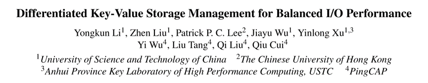 论文阅读笔记 | 使用key-value分离策略优化LSM-Tree的一些工作 - 哔哩哔哩