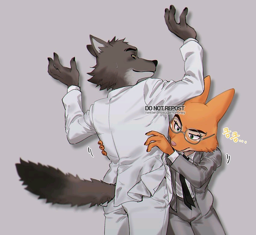 【转载】【坏蛋联盟】画家nosugarnohoney创作的一系列超美diane以及和mr Wolf的日常! 哔哩哔哩