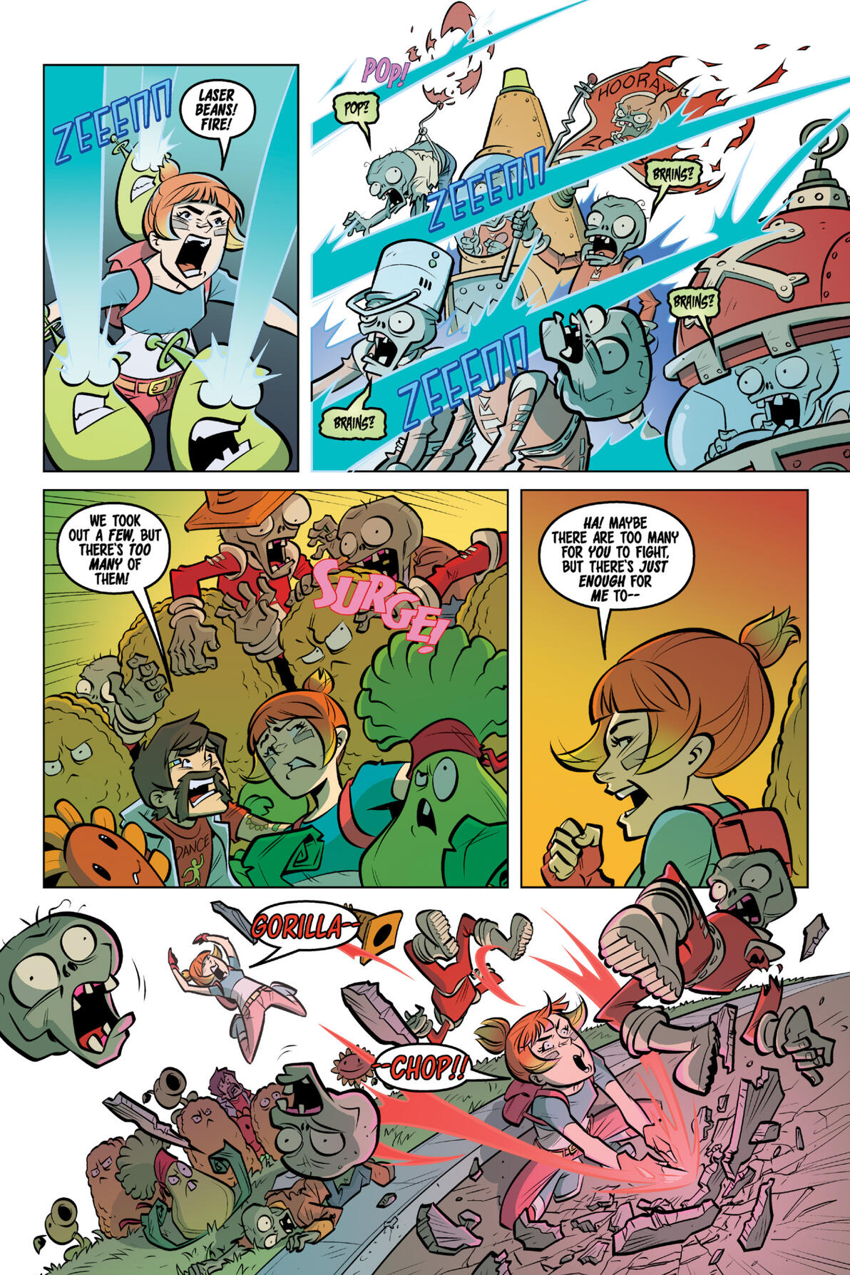 《Plants vs Zombies》（植物大战僵尸）漫画高清彩色电子扫描原版，合订本2 - 哔哩哔哩