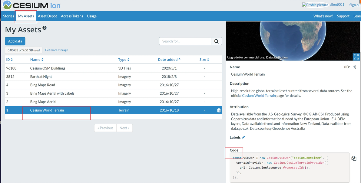 7、Cesium更换地图、加载地形和夜晚地图 - 哔哩哔哩