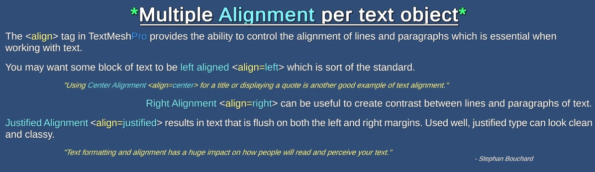 TextMeshPro全Example收录 - 哔哩哔哩