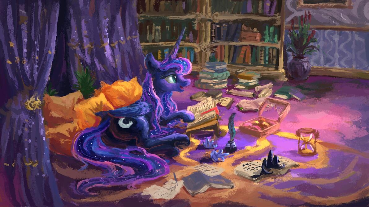 MLP〈8〉小马同人图Princess Luna(1) - 哔哩哔哩