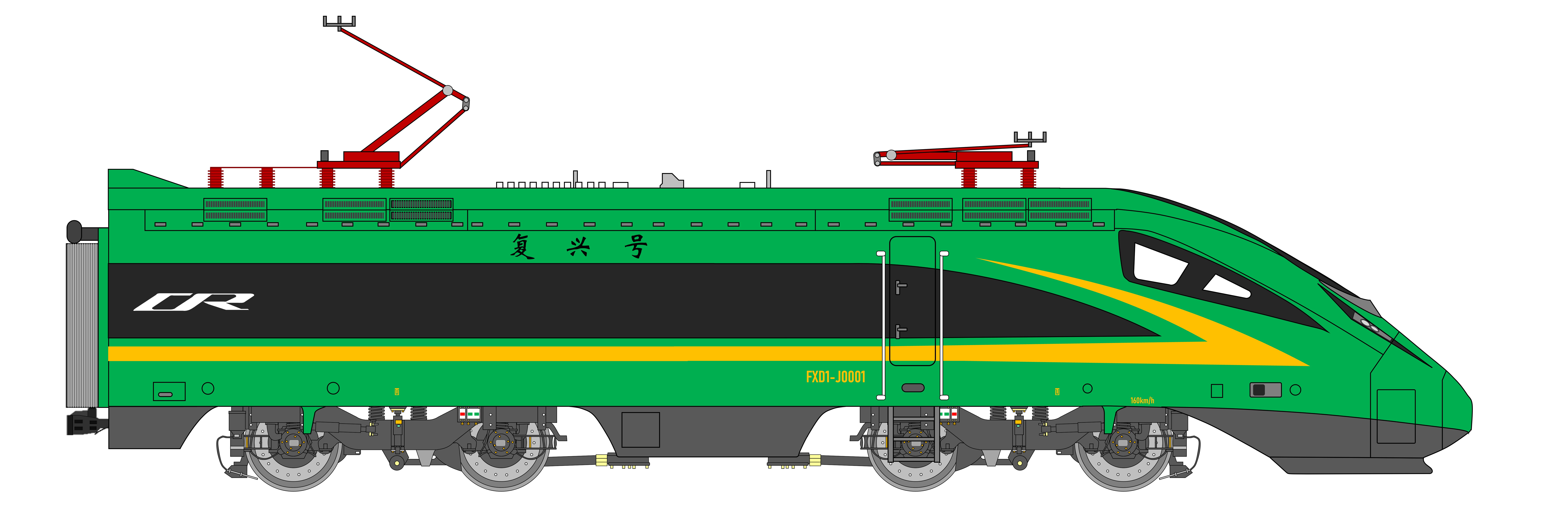 绘图—CR系列动车组 - 哔哩哔哩