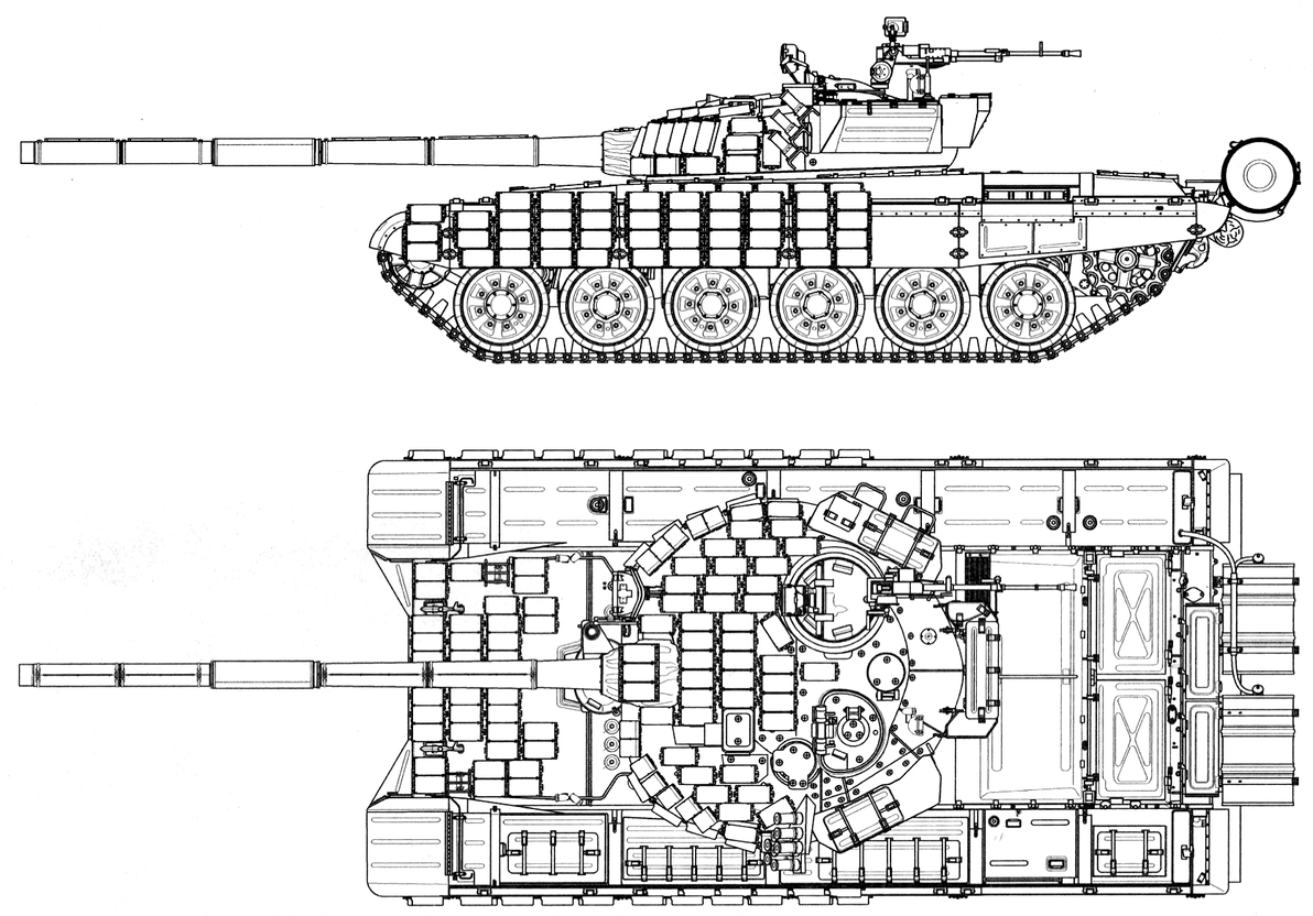 T-72主战坦克的结构图 - 哔哩哔哩