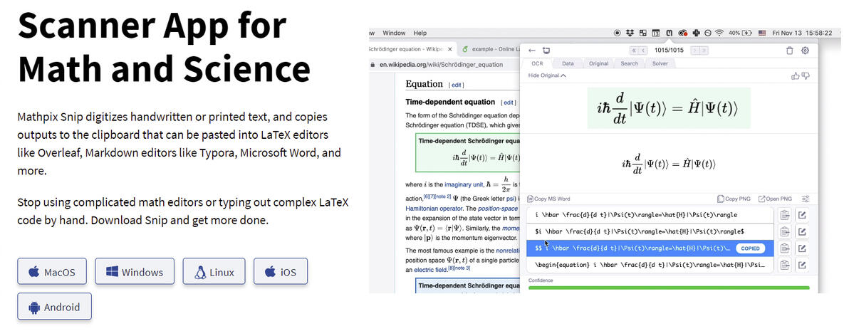 神器Mathpix：一步将数学公式、表格、文字图片转换为可编辑文档 - 哔哩哔哩